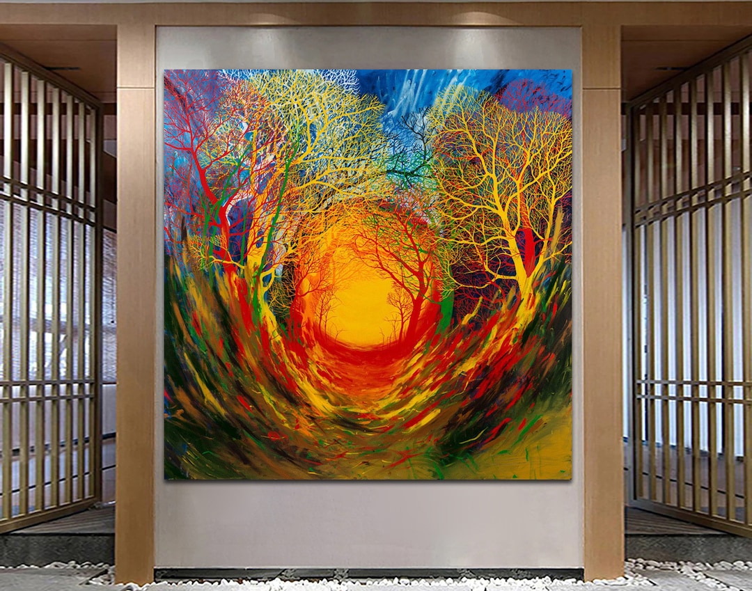 Nether Bright Art Canvas Print Pop Art Wall Decor Modern Ready to Hang ...