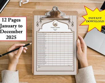 5 Useful Salah Trackers for Kids Daily & Weekly Islamic Prayer Chart ...