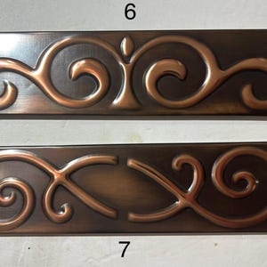Border Copper Tiles Backsplash, Elegant Handmade Copper Wall Decor - Etsy