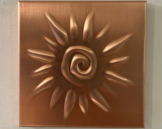 Sun Copper Tile Backsplash, Elegant Copper Wall Decor - Etsy