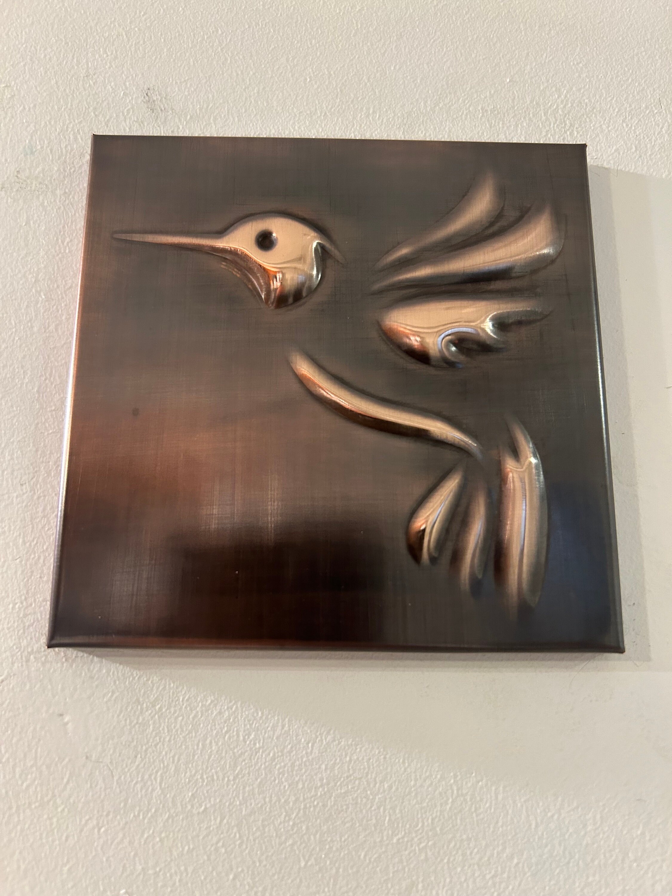 Hummingbird Copper Tile Backsplash, Handmade Copper Wall Decor - Etsy