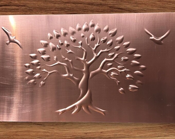 Tree of Life Copper Panel Backsplash, Elegant Copper Tile Wall Decor - Etsy