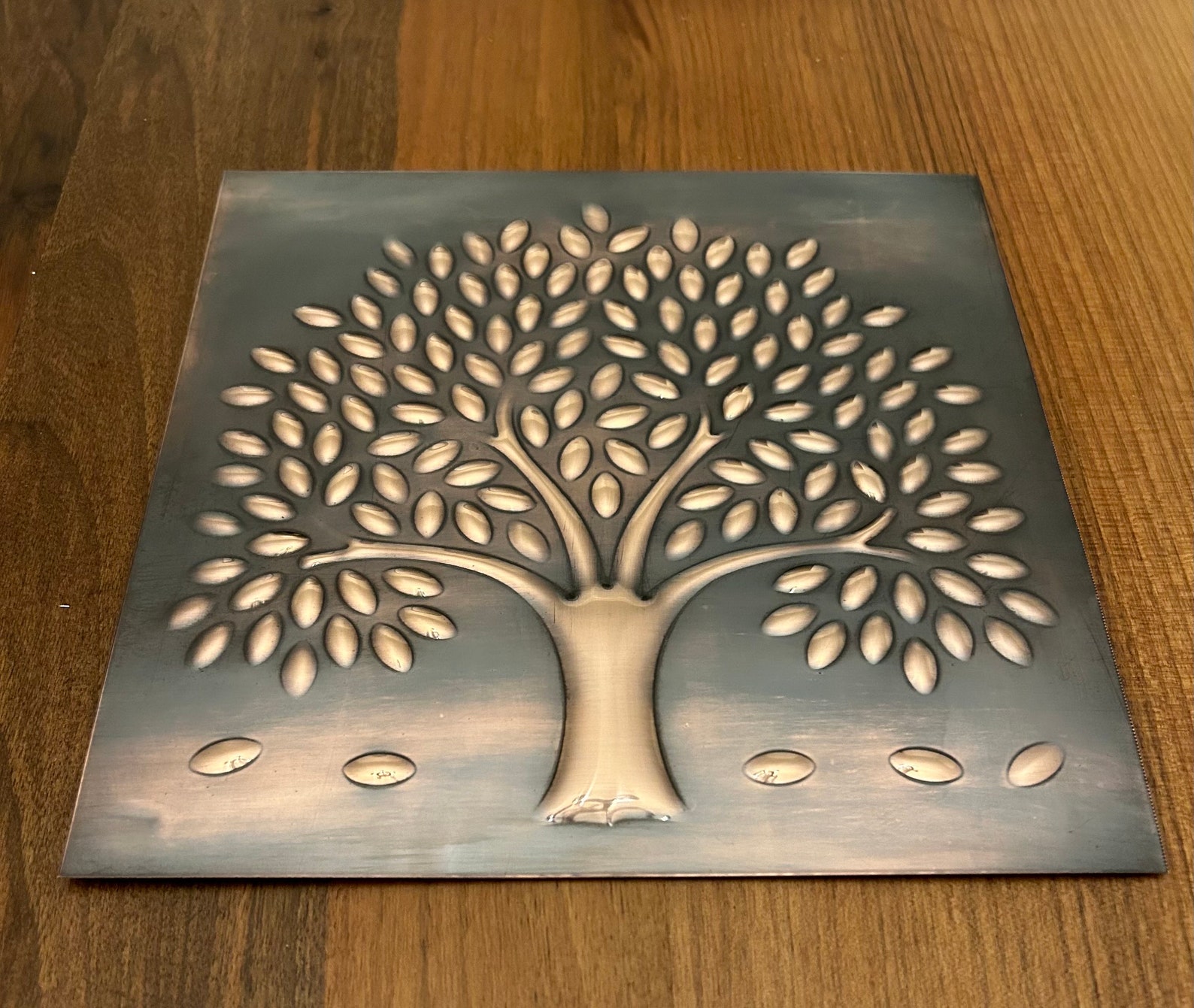 Tree of Life Copper Panel Backsplash and Elegant Copper Tile Wall Decor ...