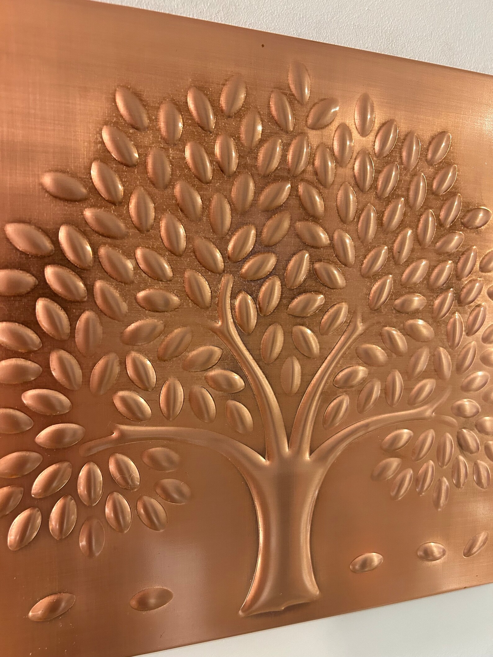 Tree of Life Copper Panel Backsplash and Elegant Copper Tile Wall Decor ...