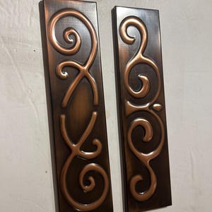 Border Copper Tiles Backsplash, Elegant Handmade Copper Wall Decor - Etsy