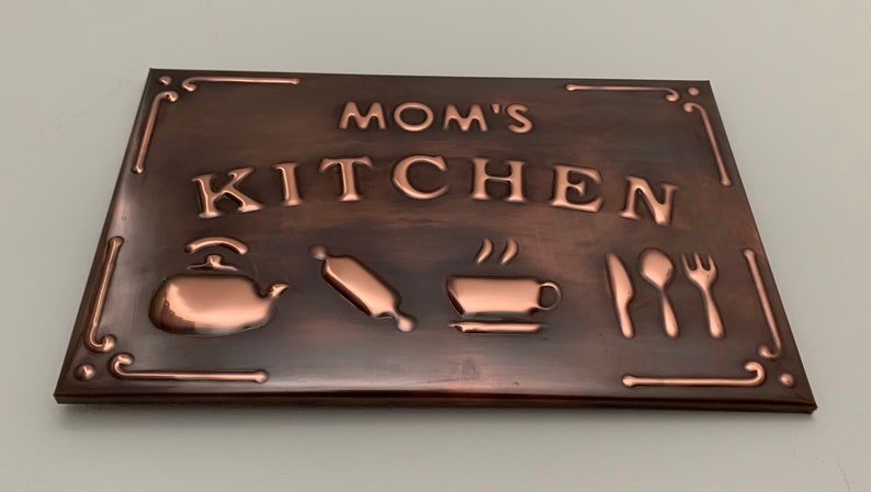 Personalized Copper Panel Backsplash Custom Copper Sign, Mom Mothers ...