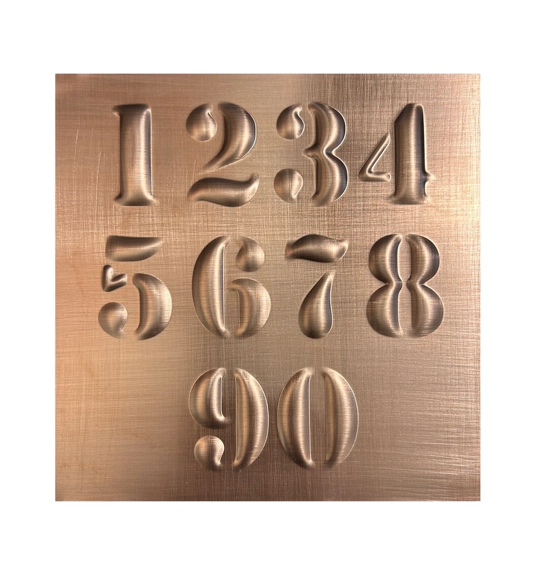 Copper House Number Plaque, Custom Made Copper Signs With Your Numbers ...