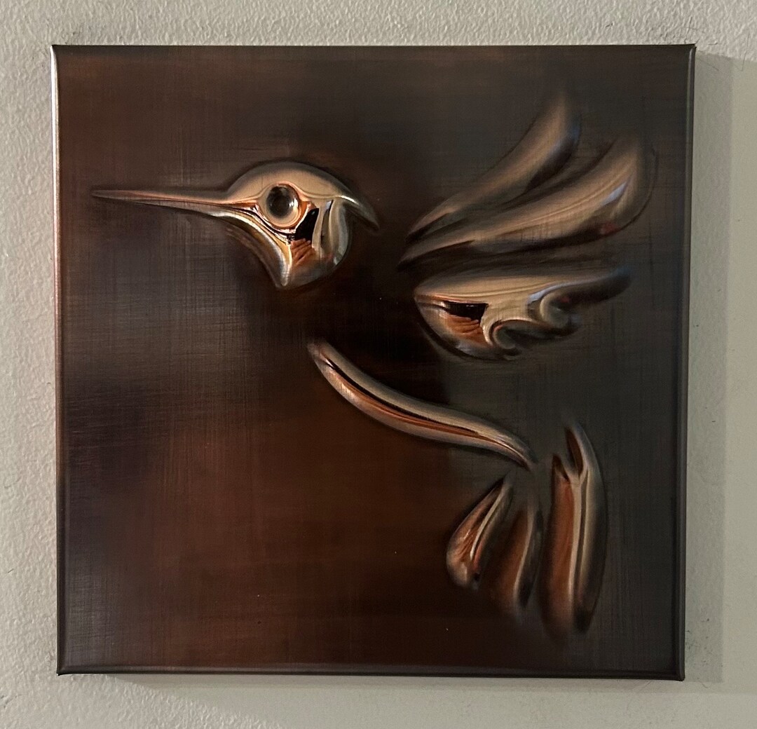 Hummingbird Copper Tile Backsplash, Handmade Copper Wall Decor - Etsy