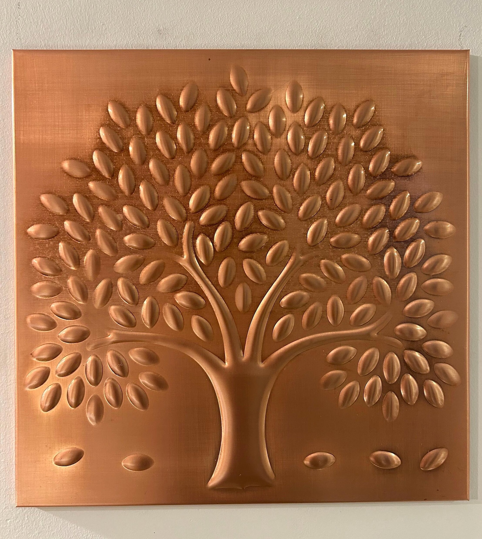 Tree of Life Copper Panel Backsplash and Elegant Copper Tile Wall Decor ...