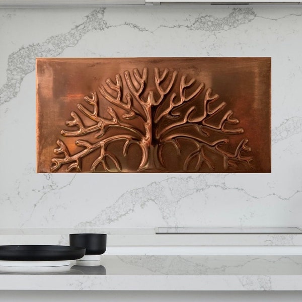 Copper Tree of Life Backsplash - Etsy