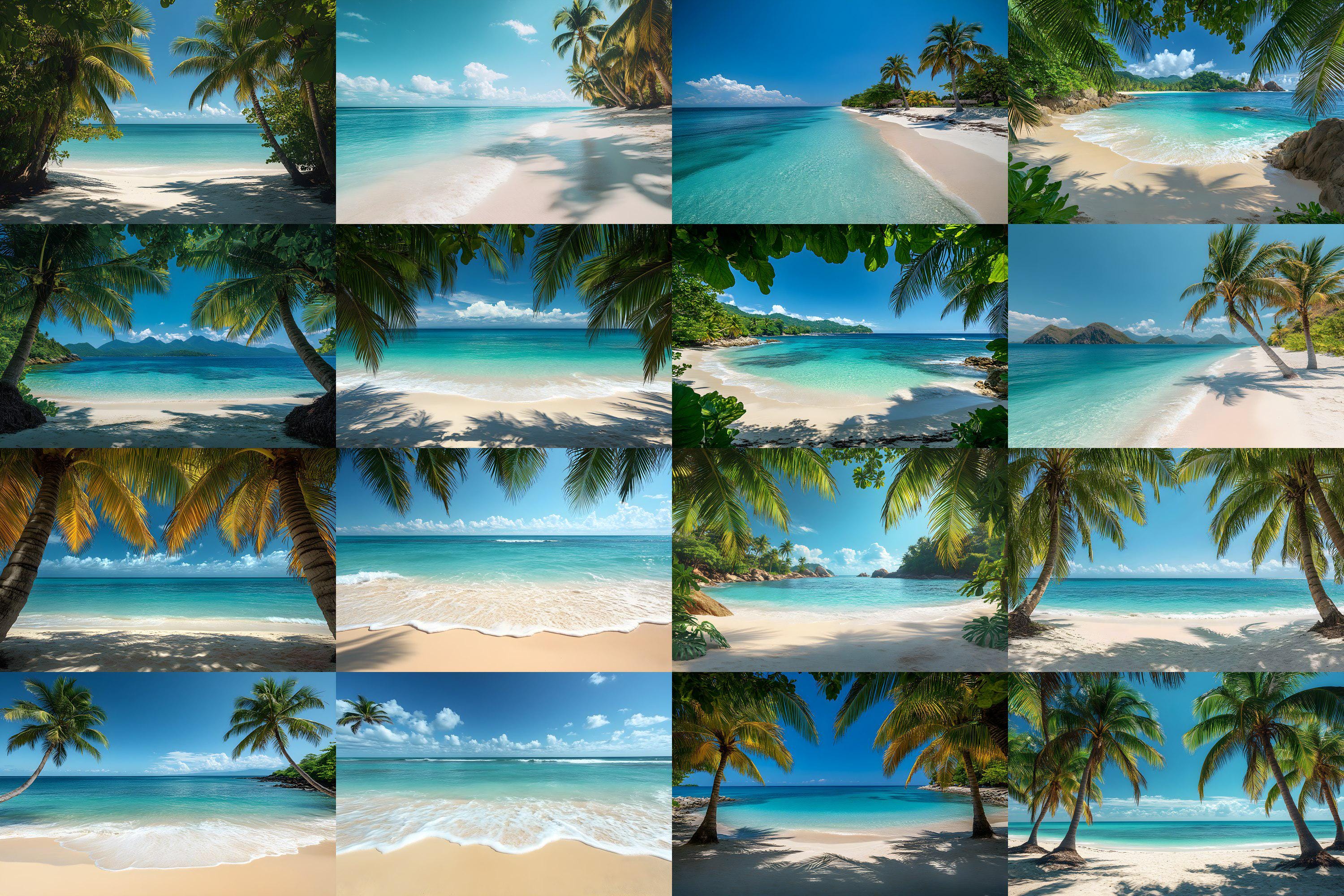 Tropical Beach Paradise Digital Backdrops – 30 Pngs, 6000x4000px - Etsy