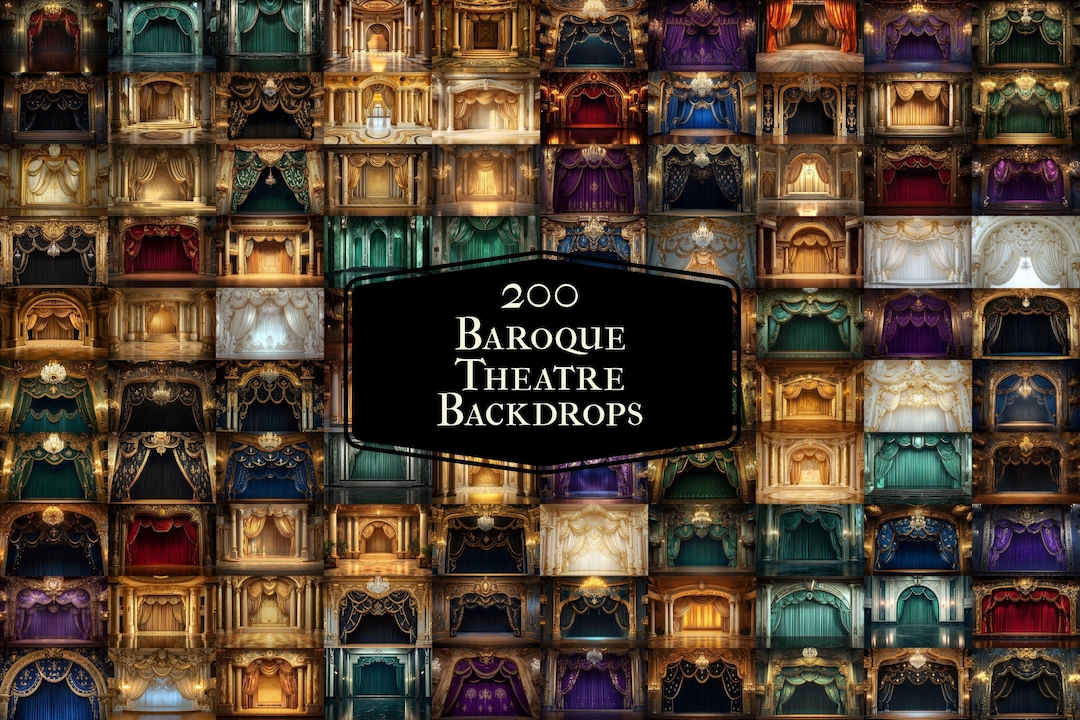 200 Baroque Theatre Backdrops, Photoshop, Digital Backgrounds, Theatre ...
