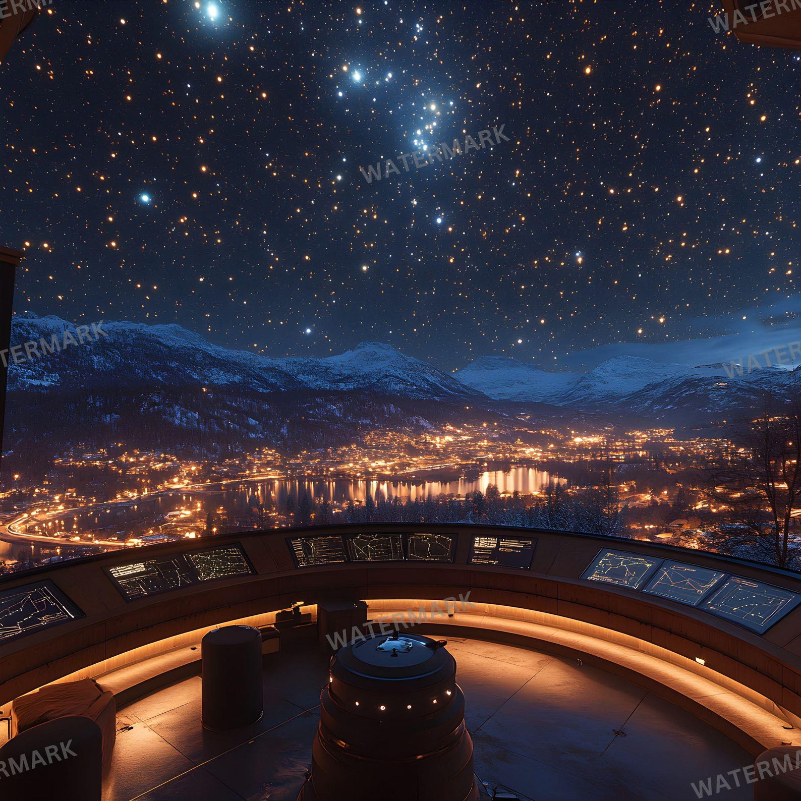 Astronomy Tower Backdrops - Astronomy Classroom - Galaxy Photography ...
