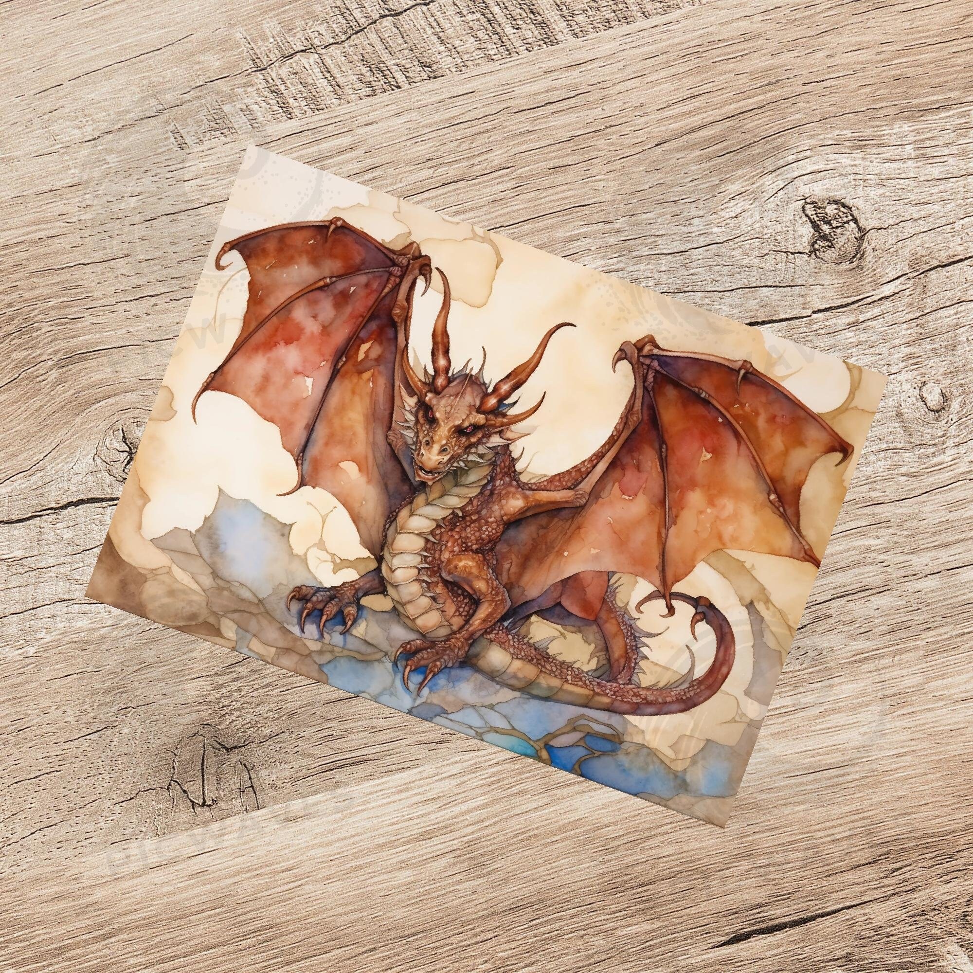 Dragon Junk Journal Papers Printable Journal Pages Dragon Ephemera ...