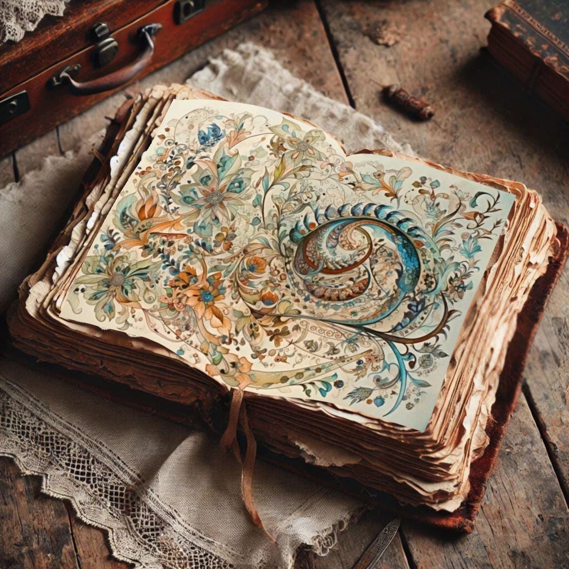 Classic Floral Craft Paper – Vintage-inspired DIY Paper Set - Etsy