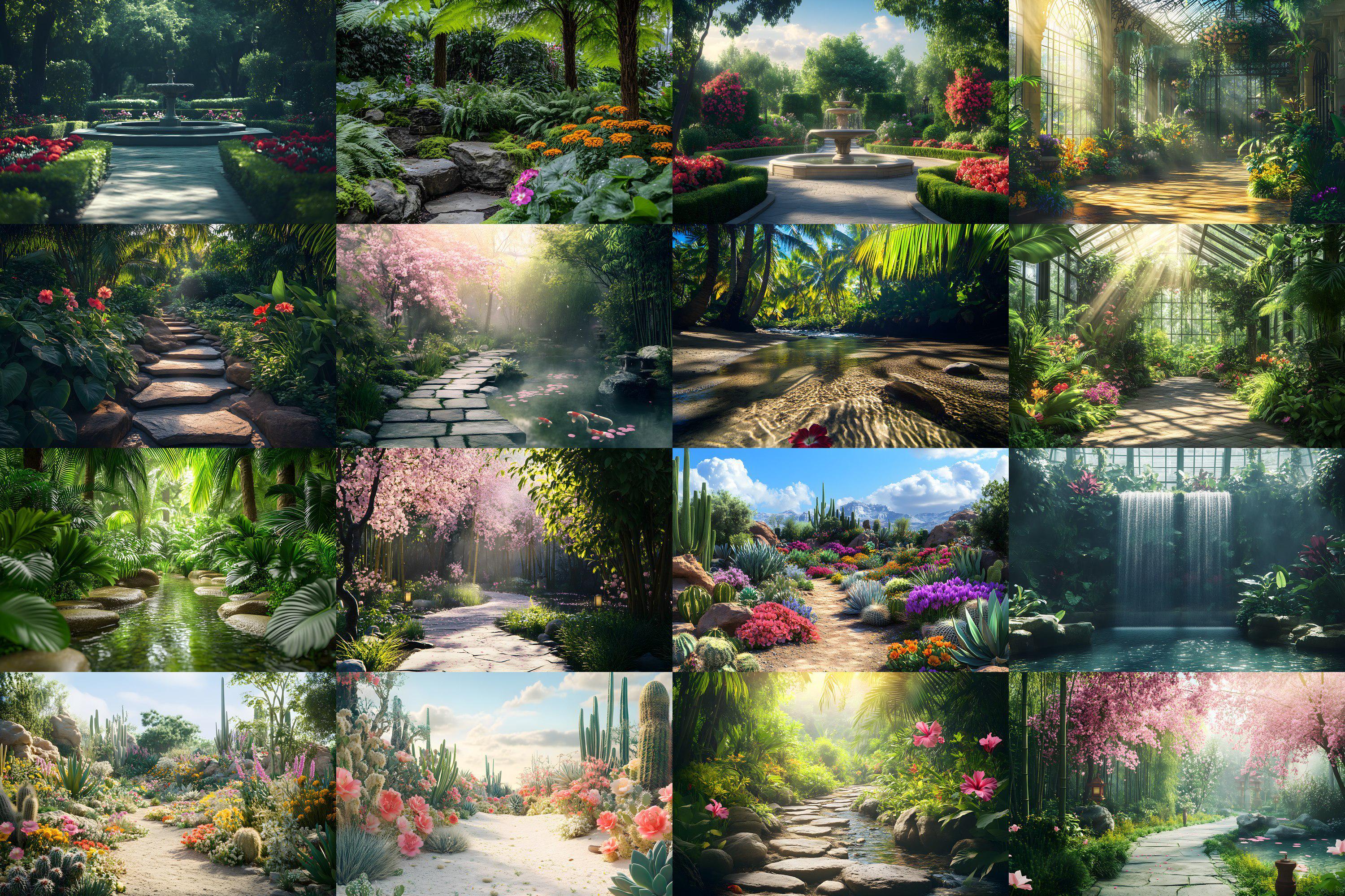 165 Botanical Garden Photography Backdrops, Floral Wedding Backgrounds ...