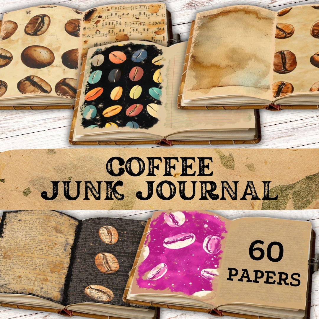 Coffee Shop Journal Pages 15 Coffee Junk Journal Pages Digital Download ...