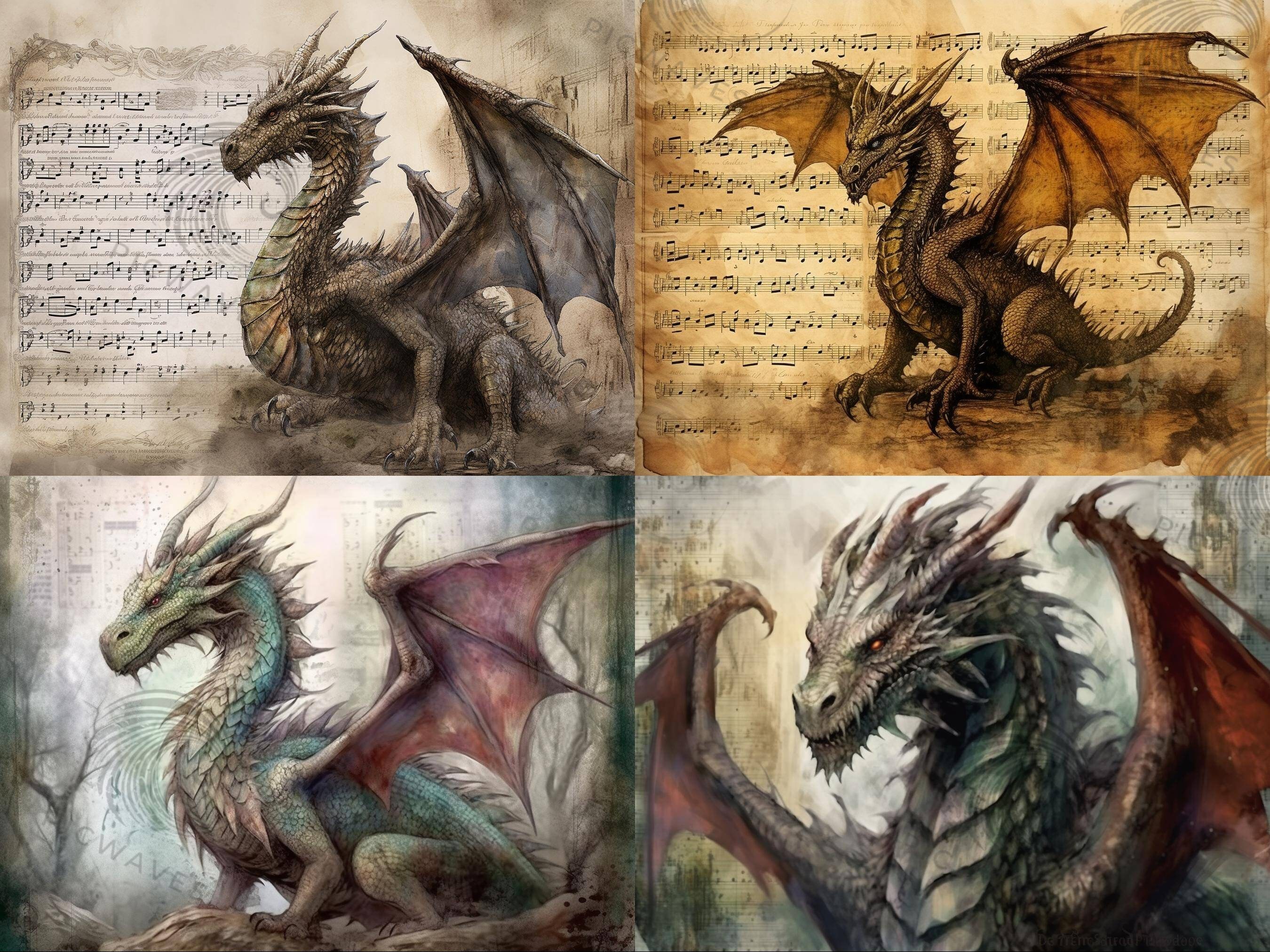 Dragon Junk Journal Pages, Dragon Junk Journal, 12 Dragons Printable ...