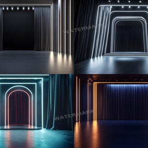 65 Modern Theatre Backdrops for Photography, Digital Designs, Stage ...