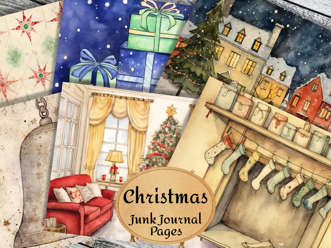 Noël Junk Journal 20 Pages Junk Journal Kit Festive Journal - Etsy France