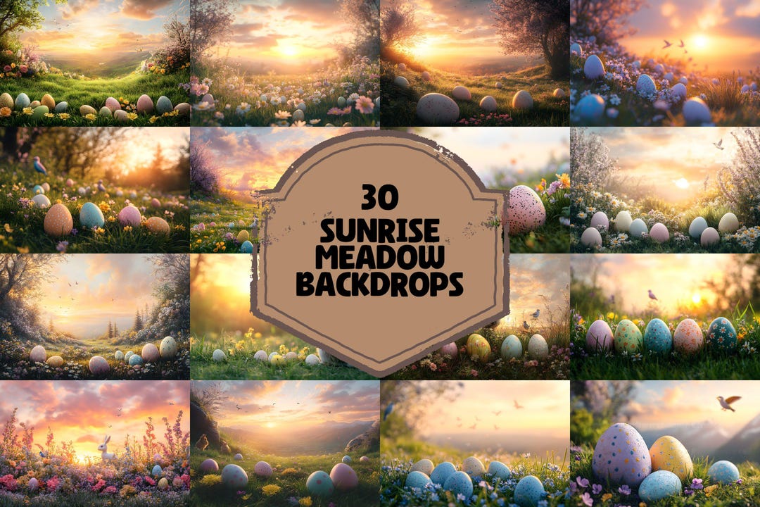 30 Sunrise Meadow Backdrops - Scenic Photography Backgrounds With ...