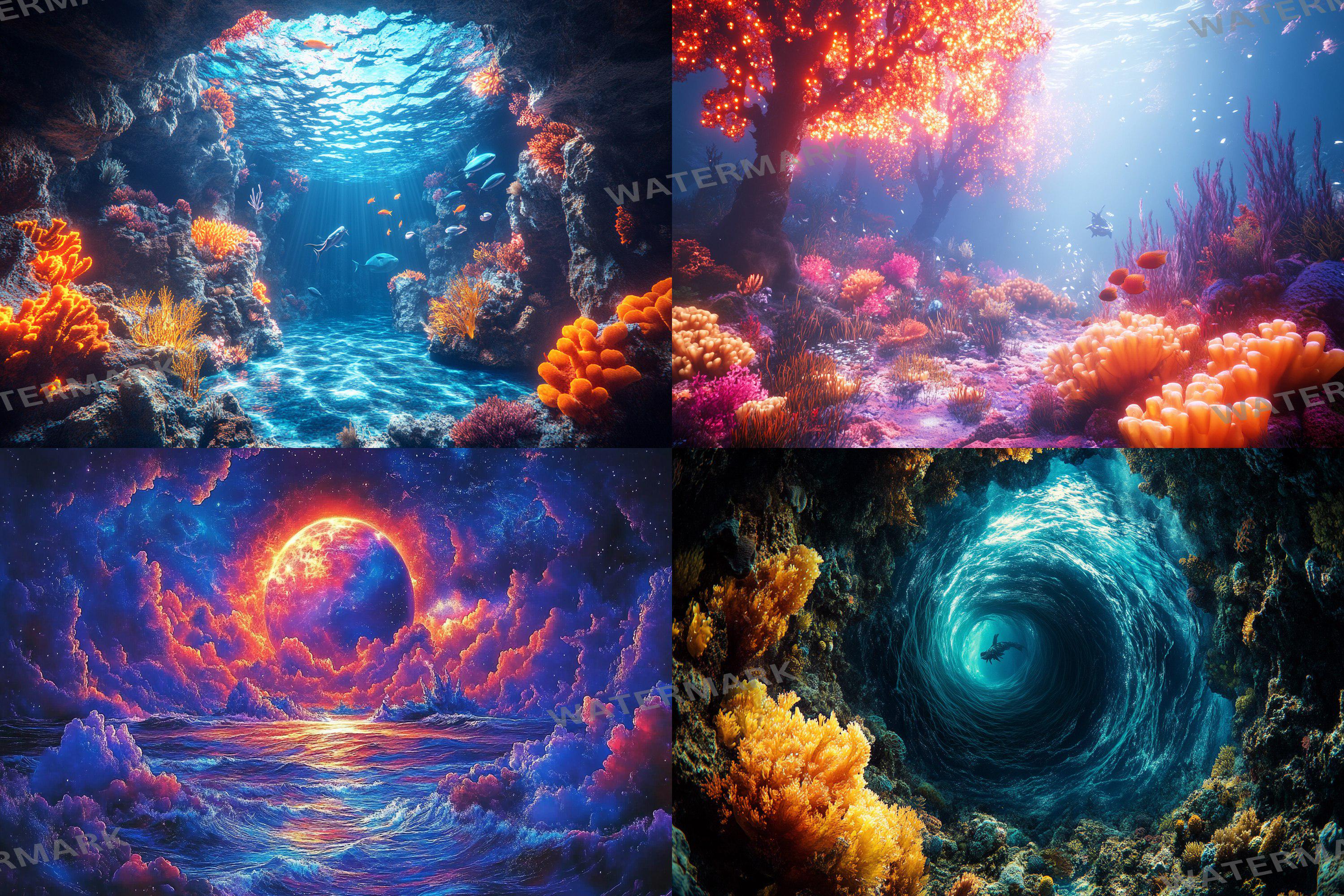 40 Underwater Dome Backdrop - Aquatic Streaming Background, Ocean ...