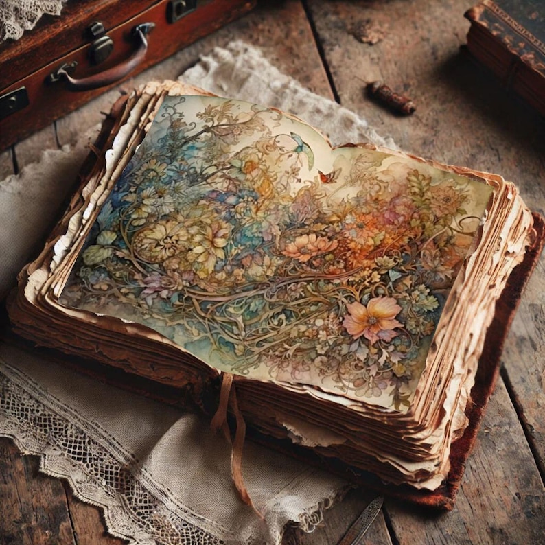 Classic Floral Craft Paper – Vintage-inspired DIY Paper Set - Etsy