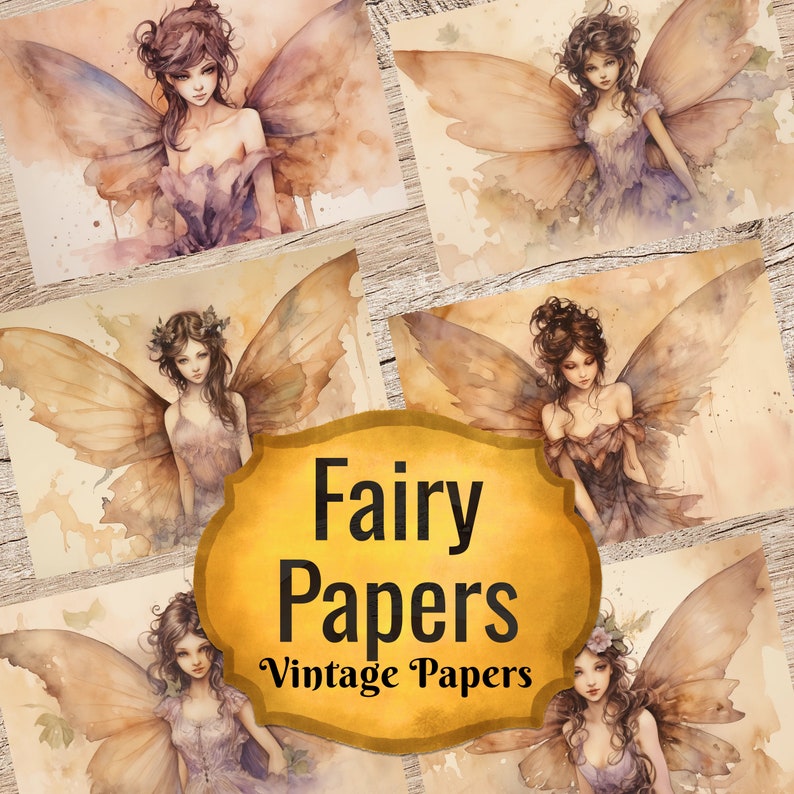 Fairy Junk Journal Printable Fairy Fantasy Papers, Magic Fairy Journal ...