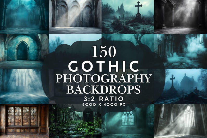 150 Gothic Photography Backdrops – Dark Fantasy PNG Images (6000x4000px ...