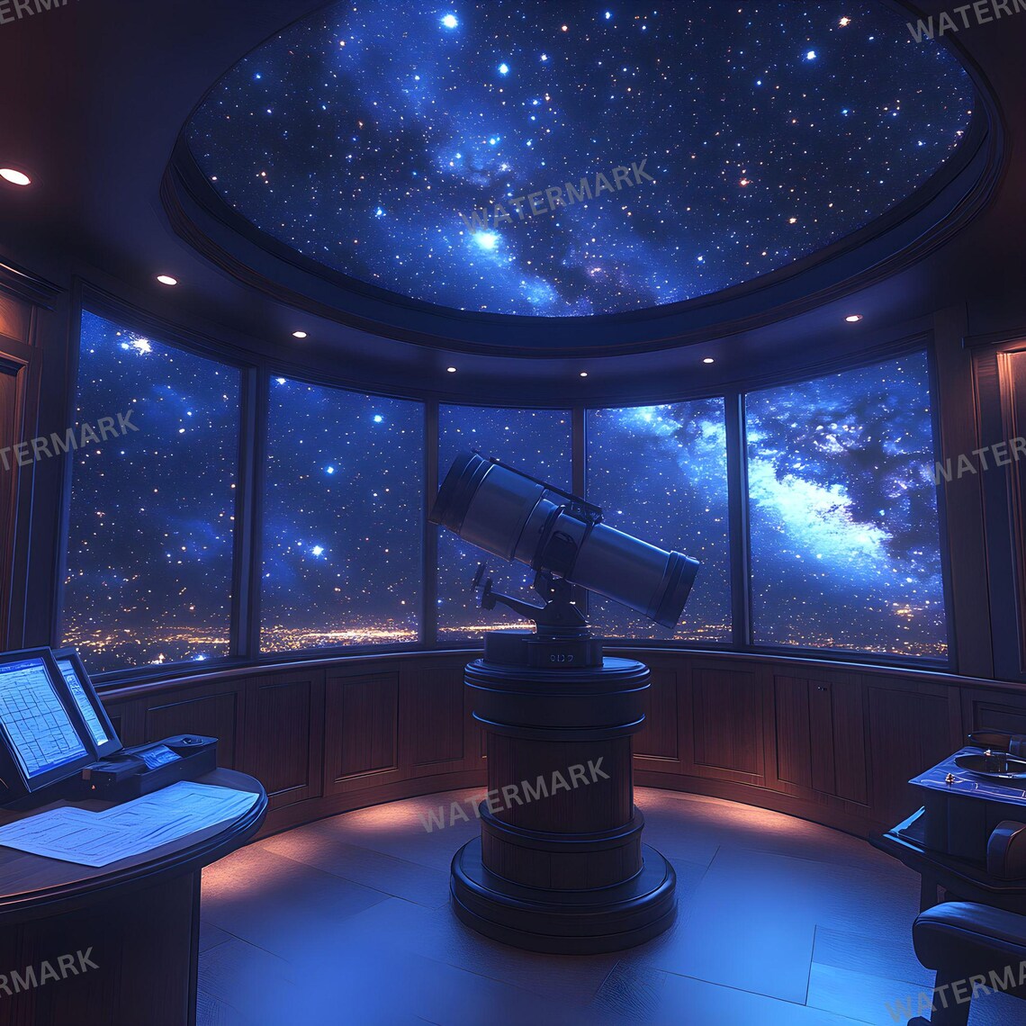 Astronomy Tower Backdrops - Astronomy Classroom - Galaxy Photography ...