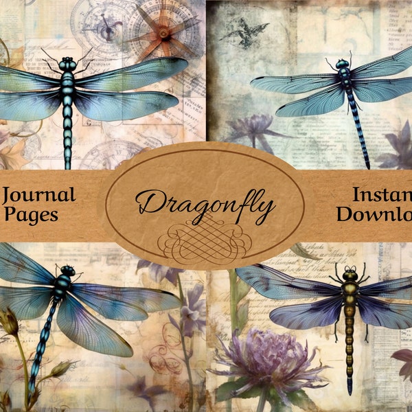 Dragonfly Journal - Etsy