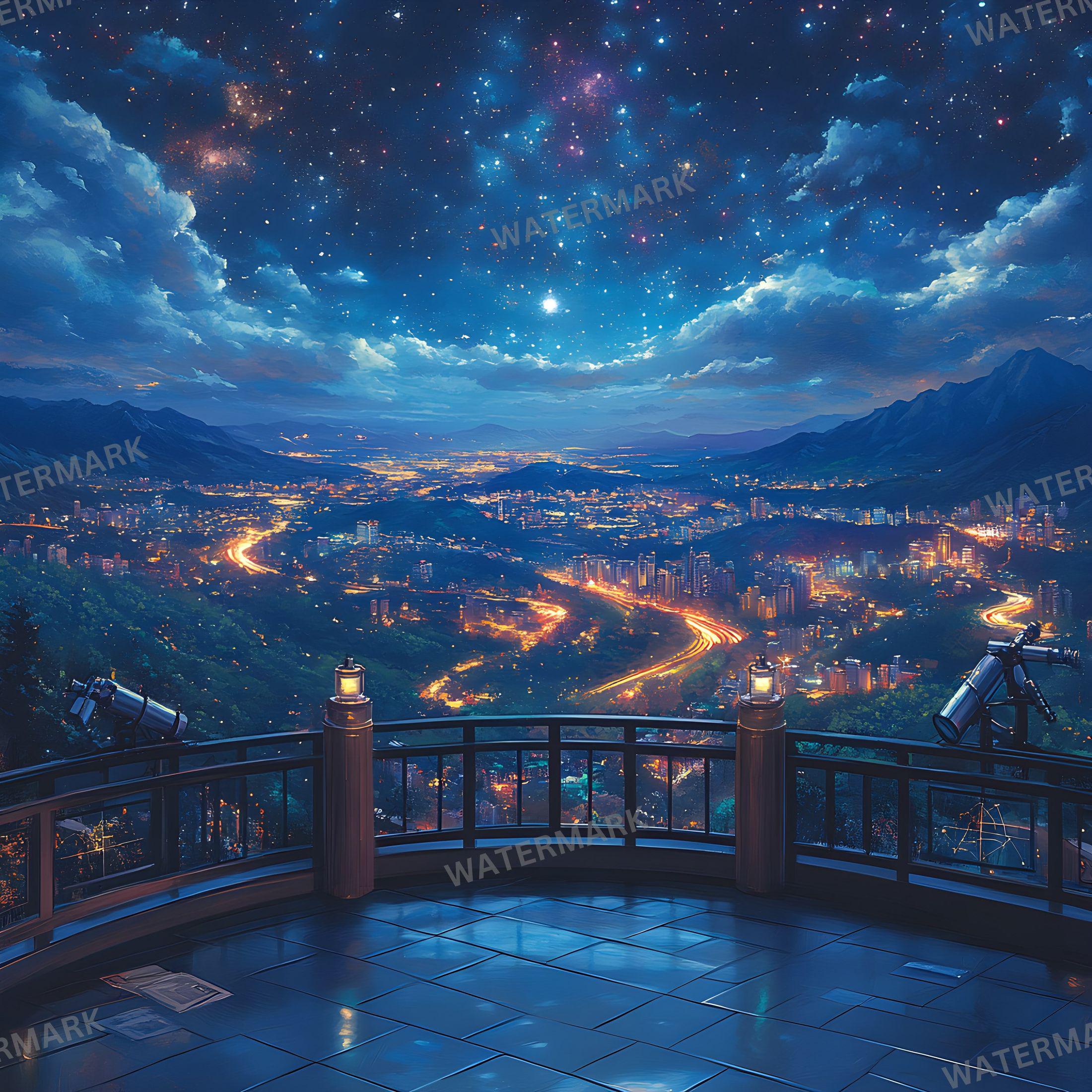 Astronomy Tower Backdrops - Astronomy Classroom - Galaxy Photography ...