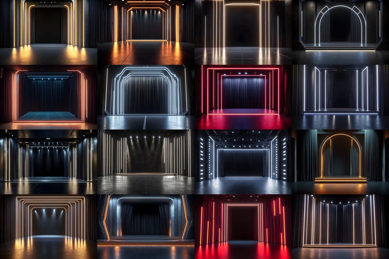 65 Modern Theatre Backdrops for Photography, Digital Designs, Stage ...