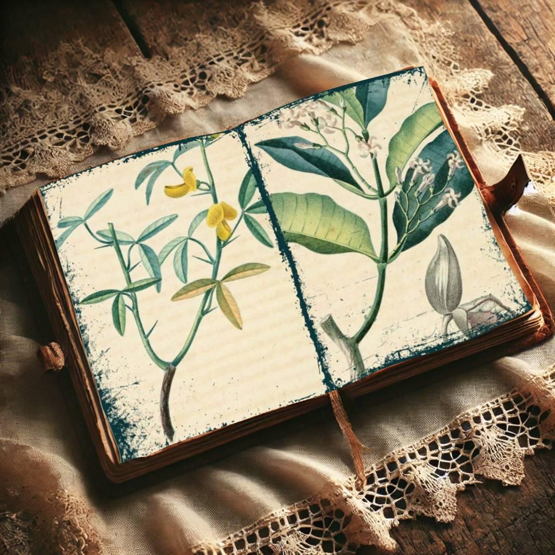 Botanical Junk Journal Kit - Botany Sheets - Printable Paper Pack ...