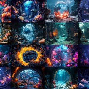 40 Underwater Dome Backdrop - Aquatic Streaming Background, Ocean ...