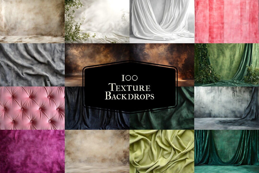 100 Fabric Texture Photography Backdrops, Draped Overlays (PNG) - Etsy