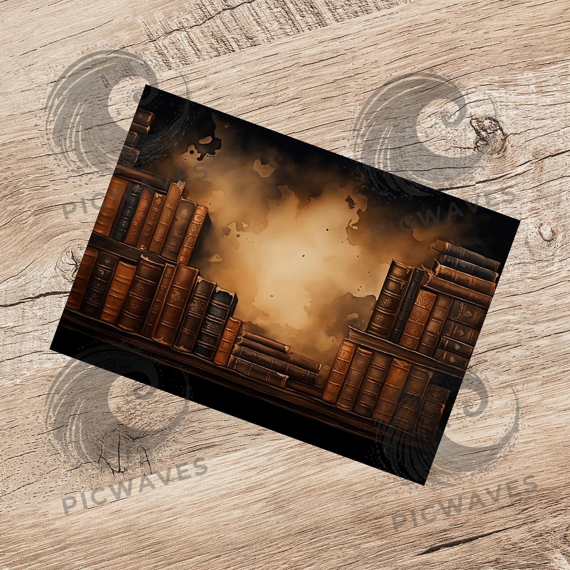 Dark Academia Printable Vintage Papers – Book Library Ephemera (digital ...