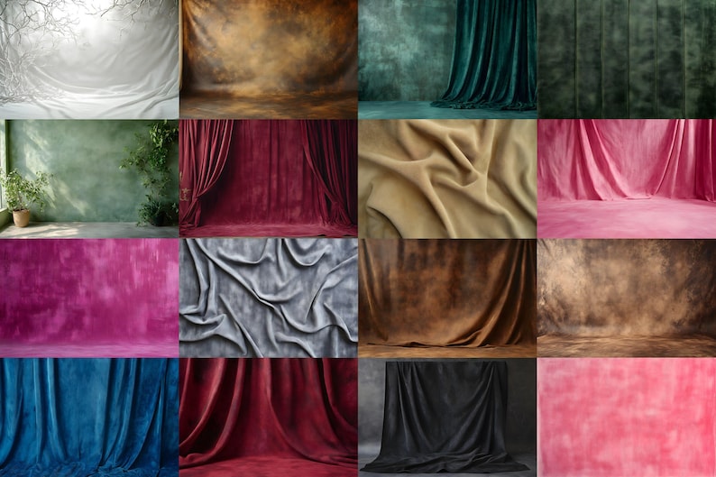 100 Fabric Texture Photography Backdrops, Draped Overlays (PNG) - Etsy