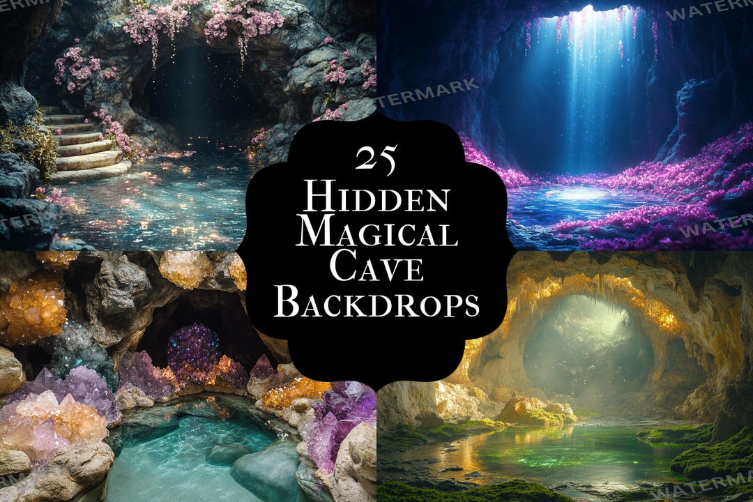 25 Magical Cave Photography Backdrops - High-resolution Fantasy Scenes ...