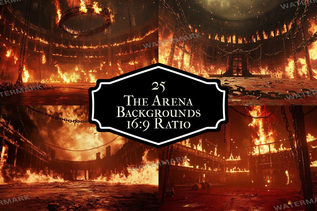 Blood-soaked Arena Streaming Background, Gritty Battle (pngs) - Etsy