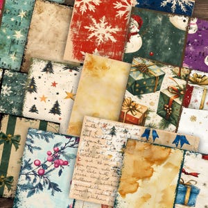 Vintage Christmas Journal Kit - Festive Papers, Printables, and ...