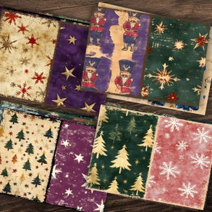 Vintage Christmas Journal Kit - Festive Papers, Printables, and ...