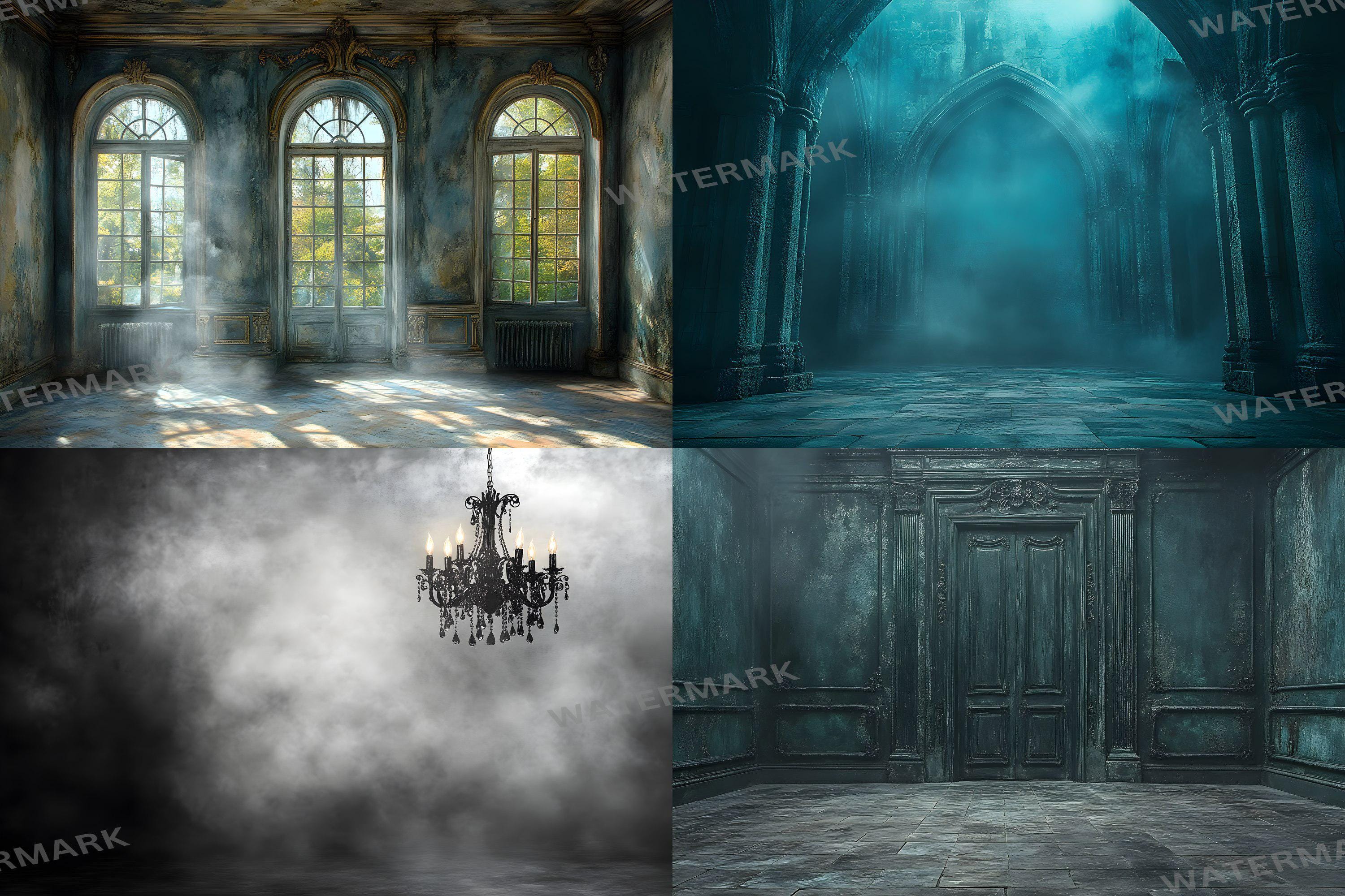 100 Gothic Backdrops for Photography, Dark Digital Backgrounds, Spooky ...