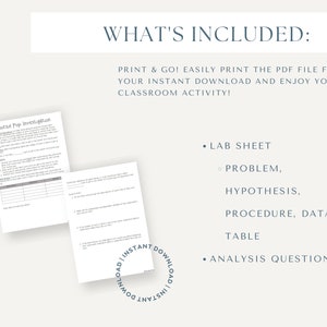 Tootsie Pop Lab Investigation Printable| Lab Investigation Printable ...