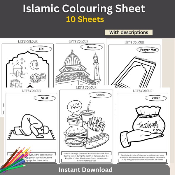 Mariam and Jamal Go to the Zoo Coloring and Activity Book - Etsy Canada