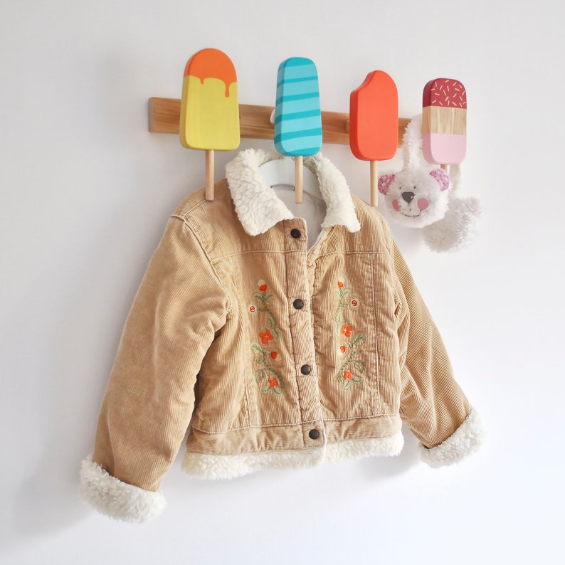 Children's Hooks Ice Cream Kids Hooks Clothes Hanger - Etsy