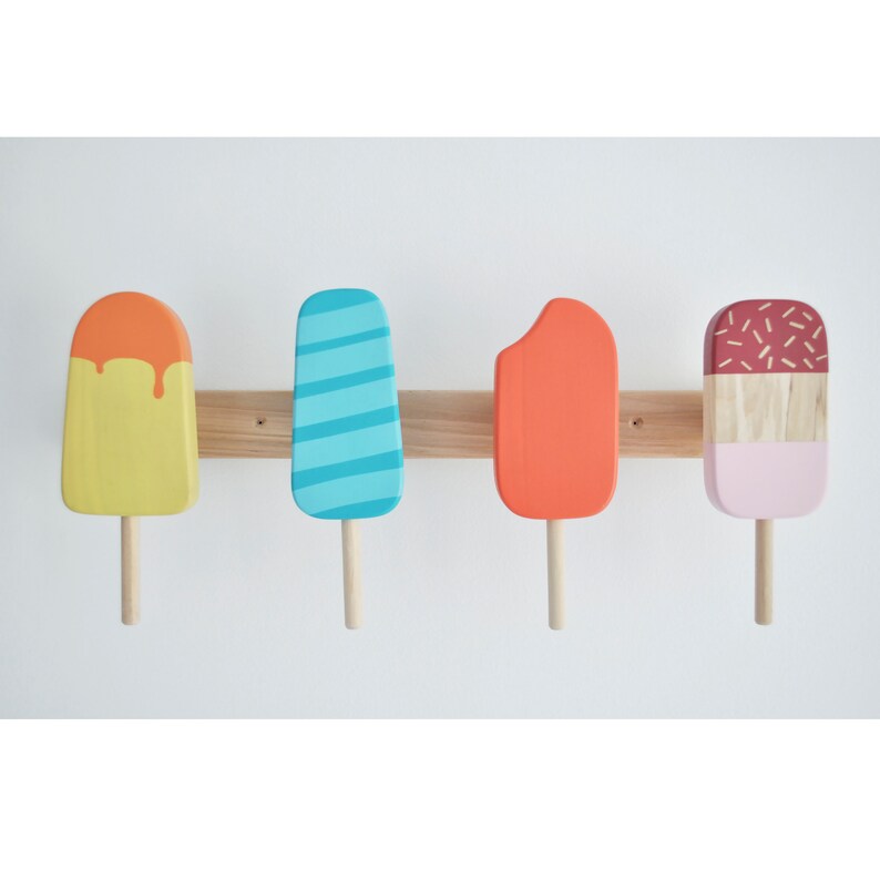 Children's Hooks Ice Cream Kids Hooks Clothes Hanger - Etsy