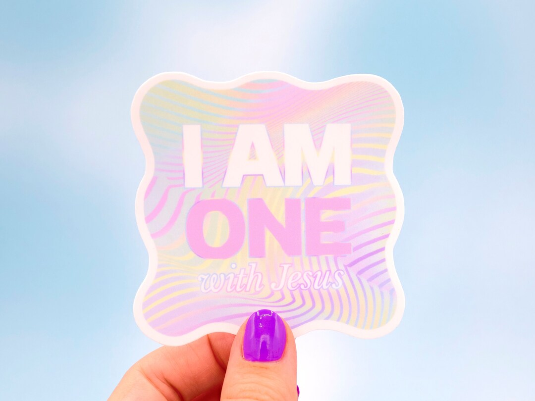 Unity With Jesus/ Christian Vinyl Sticker - Etsy