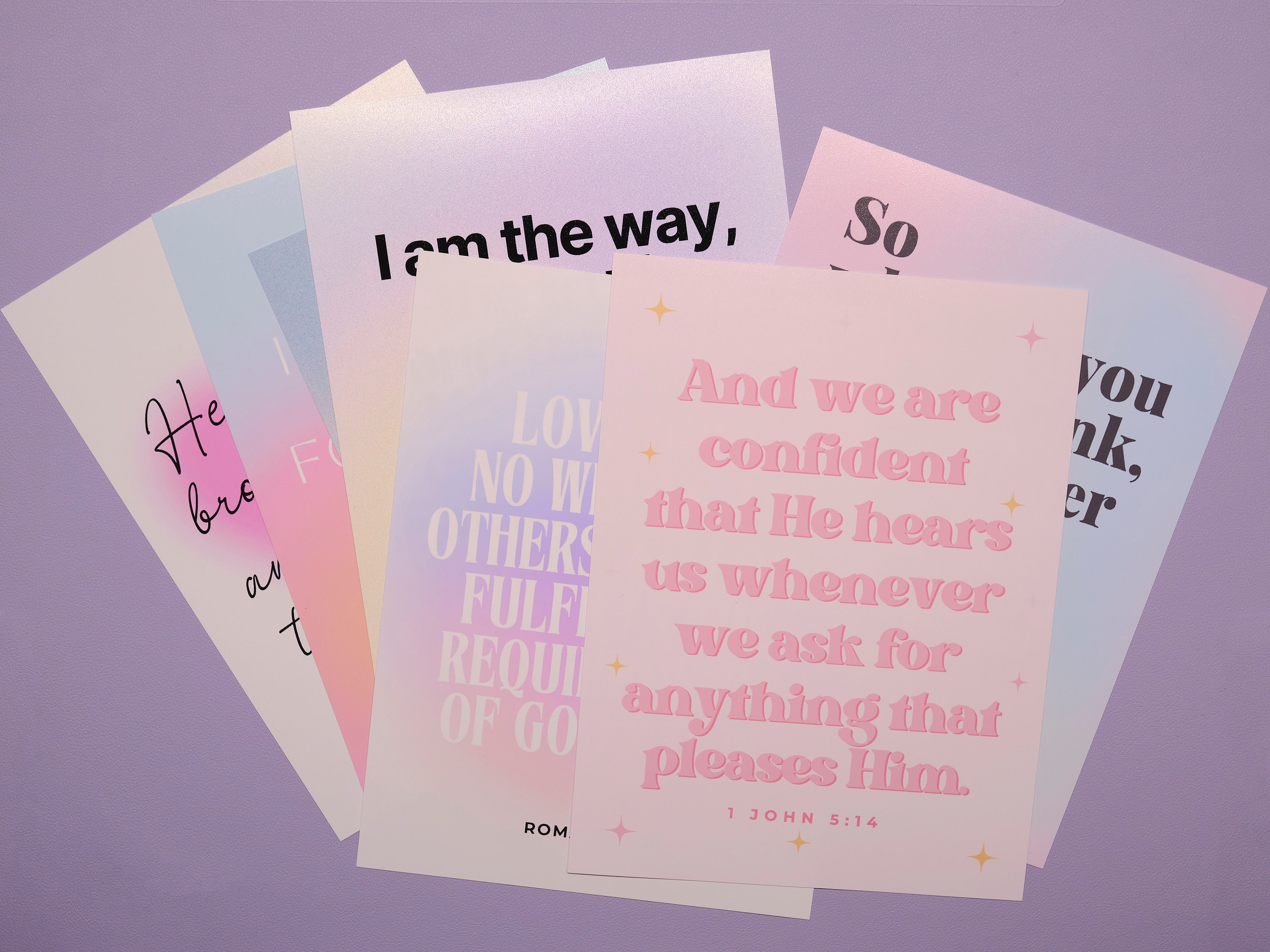 Aesthetic Christian Collage Wall Mini Posters / Pastel - Etsy