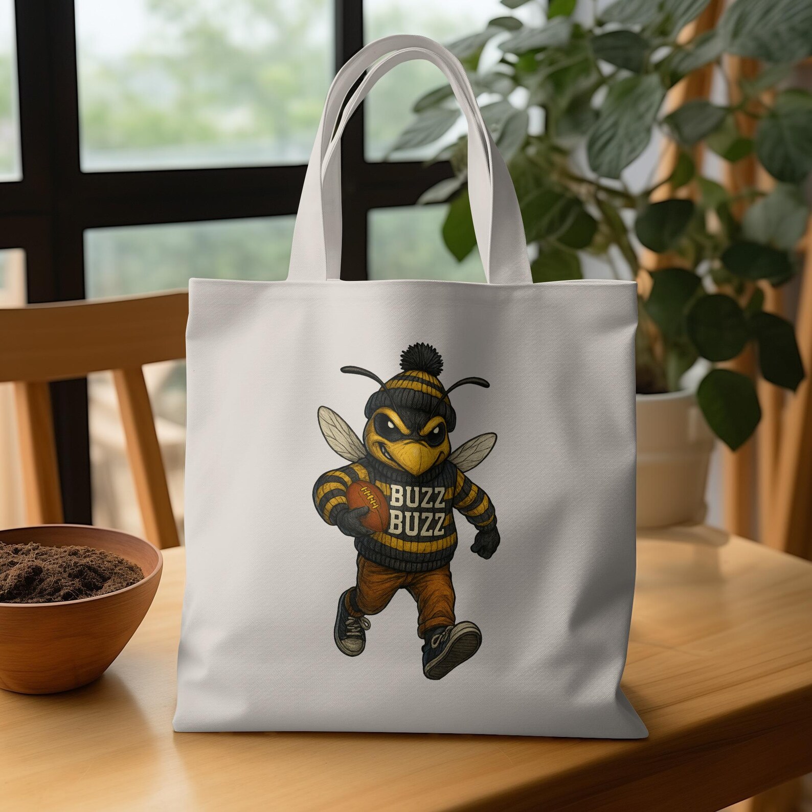 Buzz Buzz Bee PNG, Yellowjacket Football Mascot Digital Download, Black ...